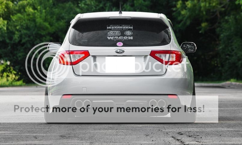 2008-2014 Subaru Wrx Sti Hatchback Vr Style Rear Diffuser - Frp - NASIOC